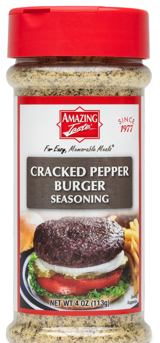 Cracked Pepper Burger Small Seasoning – Amazing Taste Foods, Inc