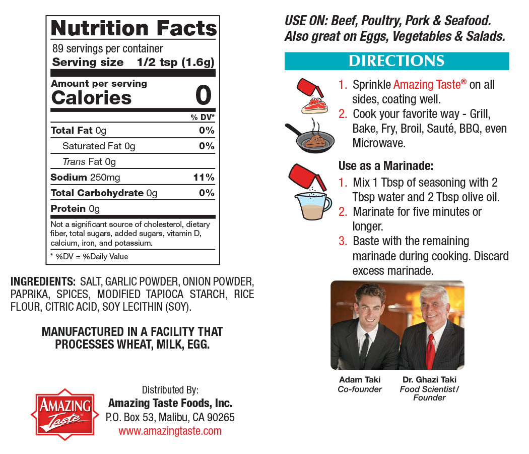 Malibu Seasoning Small Shaker – Amazing Taste Foods, Inc